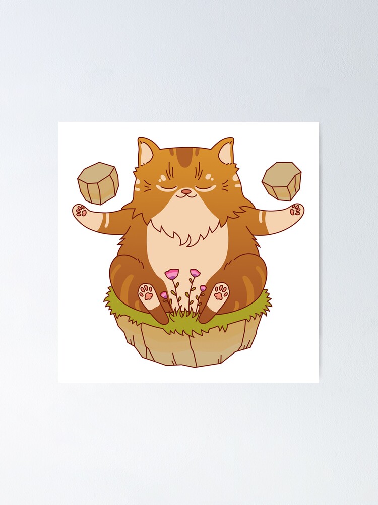 "Earth Cat Elemental " Poster for Sale by meowssytarot | Redbubble