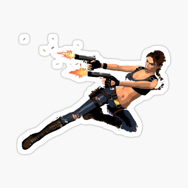 "TOMB RAIDER A" Sticker for Sale by williehelenda | Redbubble