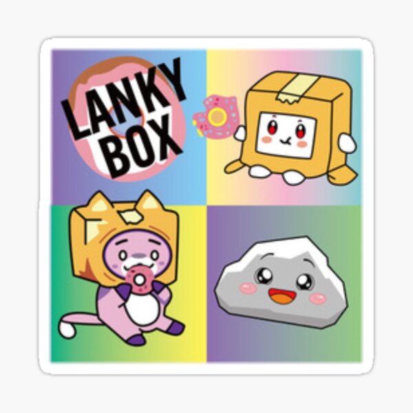"lankybox squad - lanky box" Sticker for Sale by Odenex | Redbubble