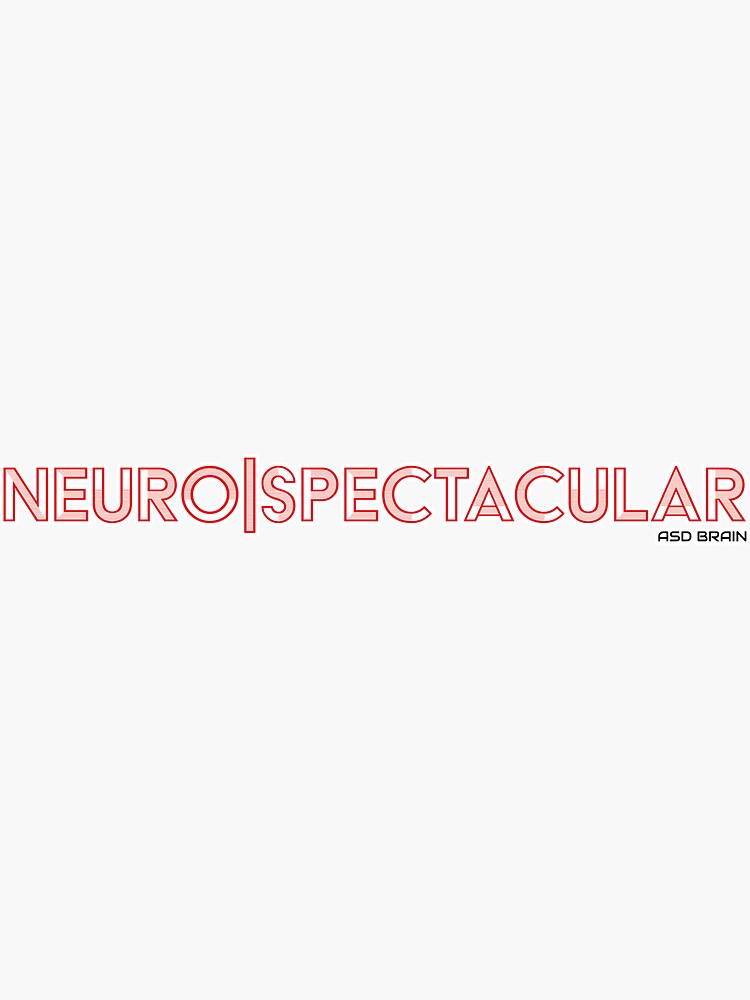 "Neuro Spectacular (Text) 01 Red" Sticker for Sale by RowanRamsay ...