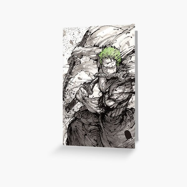 " Roronoa Zoro : One Piece" Greeting Card for Sale by XYPROW | Redbubble