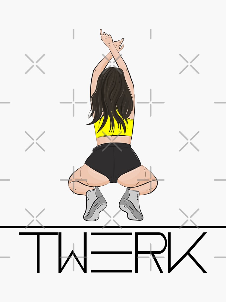"Twerk" Sticker for Sale by Milatoo | Redbubble