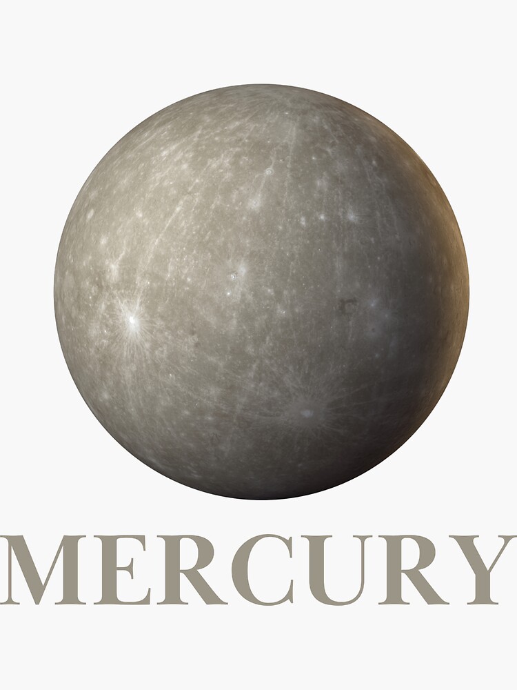 "Mercury - first planet from the sun" Sticker for Sale by Neutral-X ...