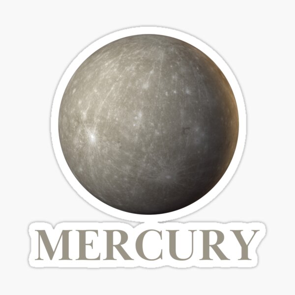 "Mercury - first planet from the sun" Sticker for Sale by Neutral-X ...