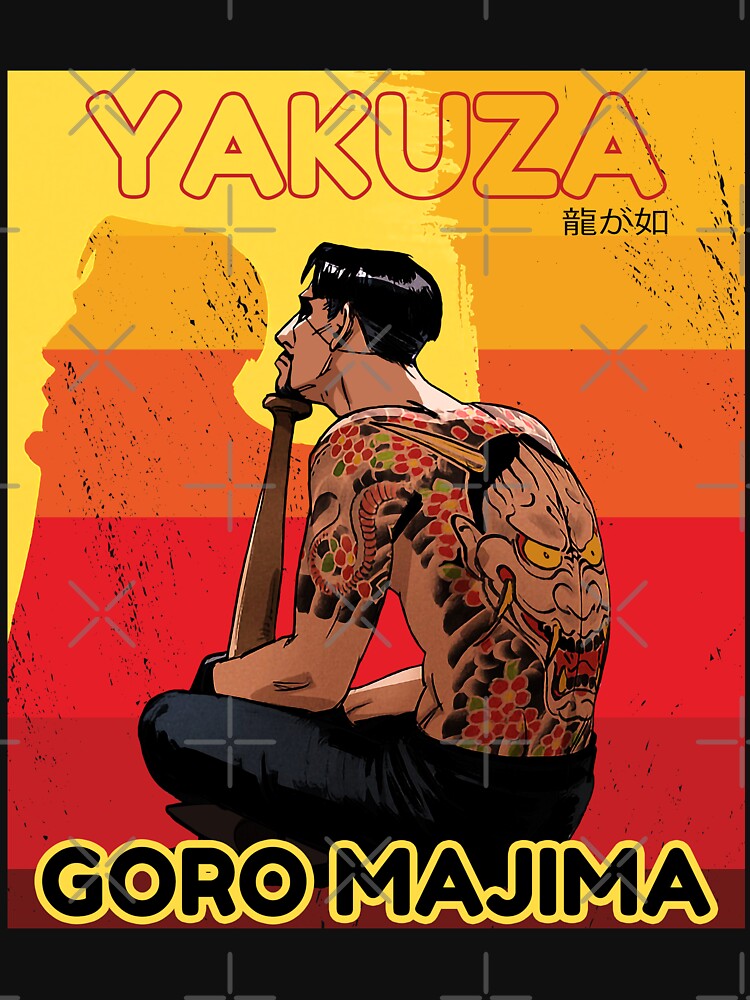 "Goro majima Yakuza" T-shirt for Sale by Elmo-Man | Redbubble | yakuza ...