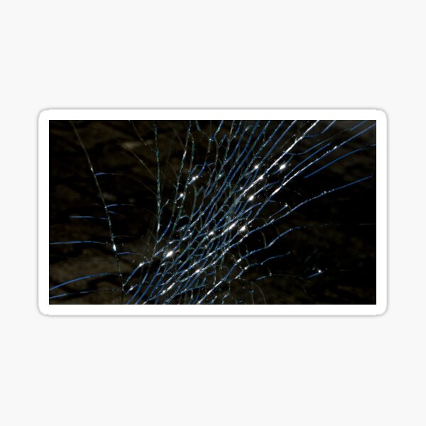 "shattered glass 9" Sticker for Sale by SohaibHania | Redbubble