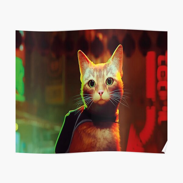 "Stray cat game" Poster for Sale by naditta | Redbubble