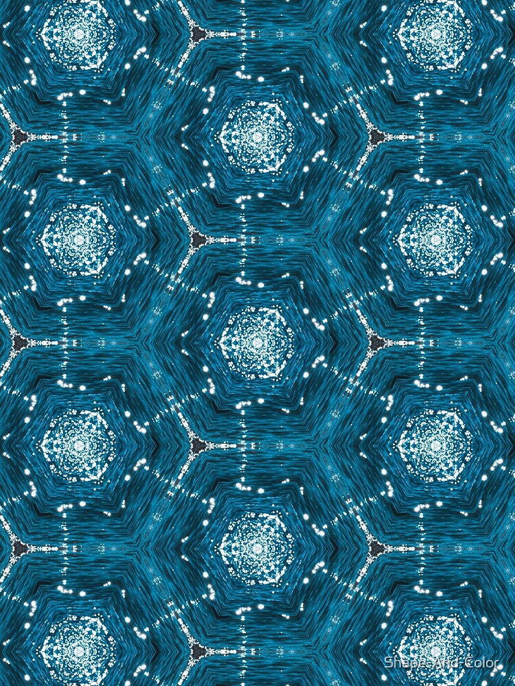"Forged By The Sea Ocean Tessellation Art 17" Poster for Sale by Shape ...
