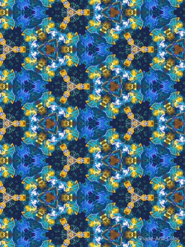 "Forged By The Sea Ocean Tessellation Art 16" Poster for Sale by Shape ...