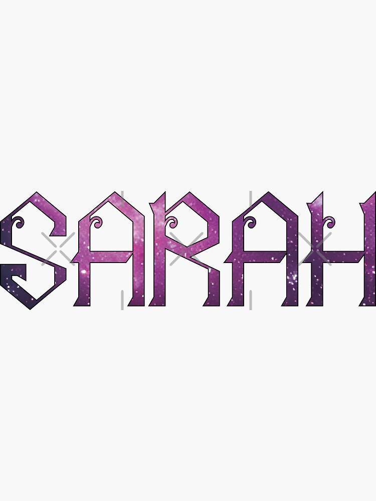 "SARAH Name I - My name is SARAH - typography name - Galaxy Vibe ...