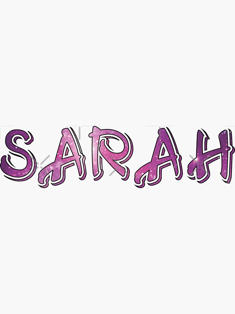 "SARAH Name II - My name is SARAH - typography name - Galaxy Vibe ...