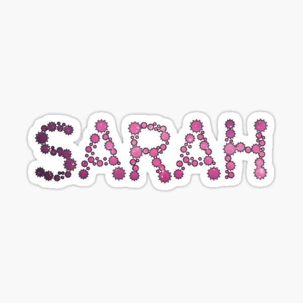 "SARAH Name III - My name is SARAH - typography name - Galaxy Vibe ...