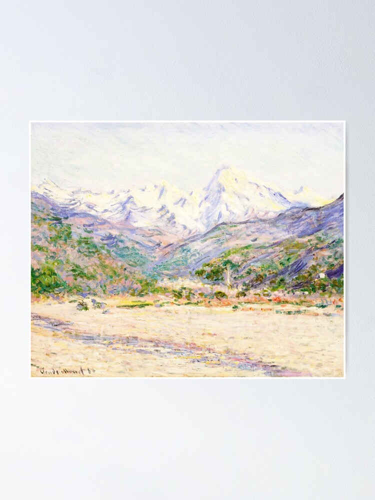 "The Valley of the Nervia (1884) by Claude Monet" Poster for Sale by ...