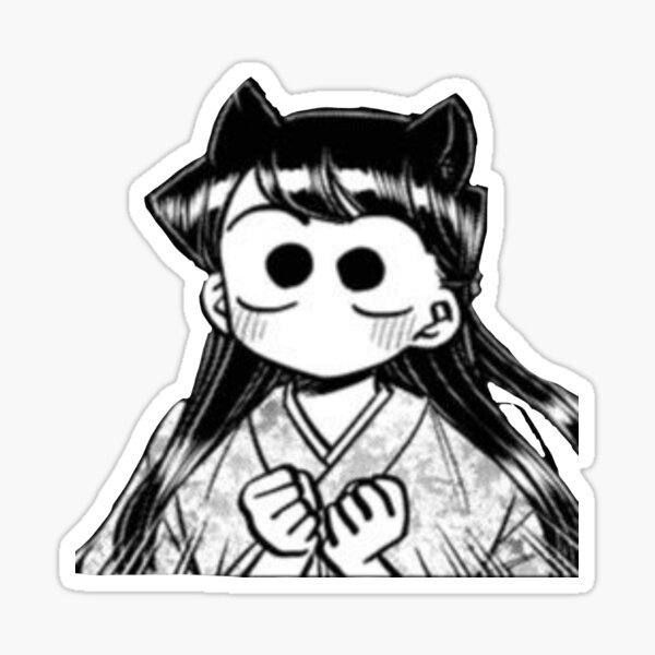 "komi-san" Sticker for Sale by yuumiah | Redbubble