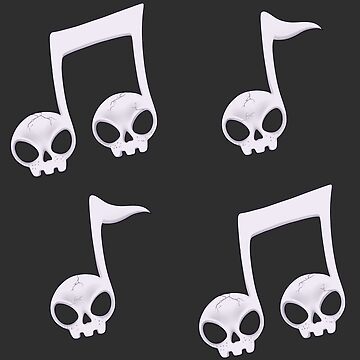 "Musical Skull Notes" Kids T-Shirt for Sale by SaintNightshade | Redbubble