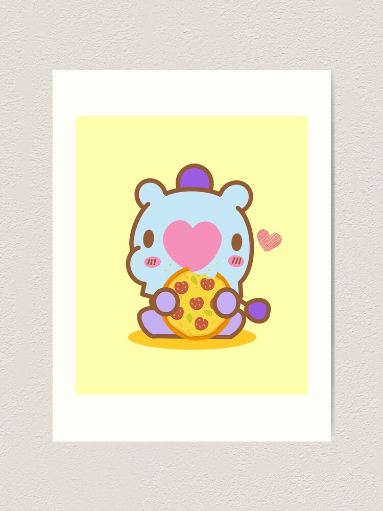 "Cute BTS BT21 Character Minini Mang | Pizza Lover | Gift for BTS ARMY ...