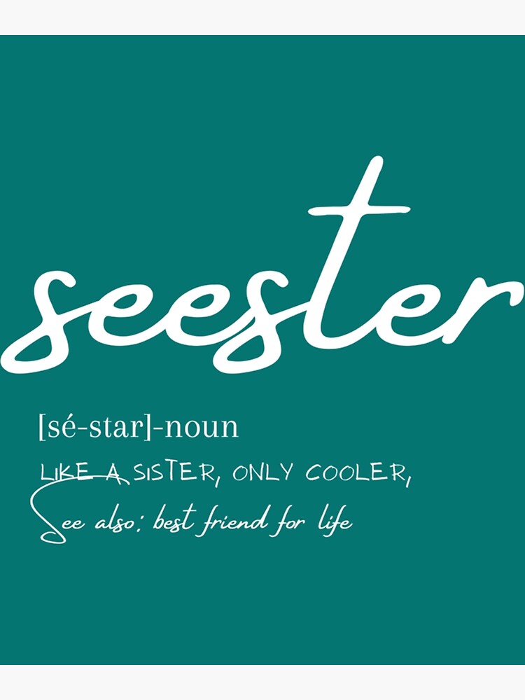 Póster «Cita divertida del sustantivo Seester, camisa del sustantivo ...