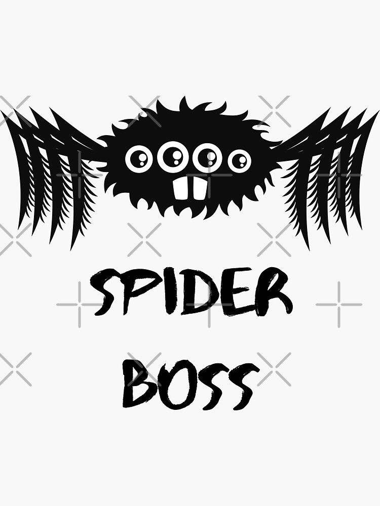 "Spider boss " Sticker for Sale by TAOR | Redbubble