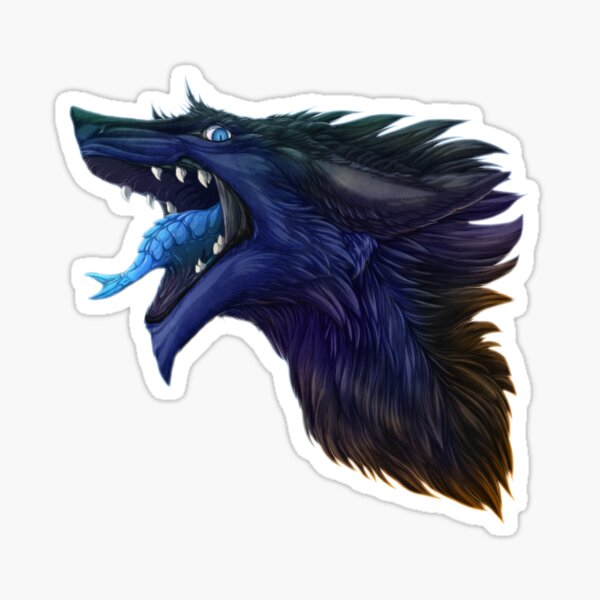 "Roaring Sergal Bust" Sticker for Sale by TwilightSaint0 | Redbubble