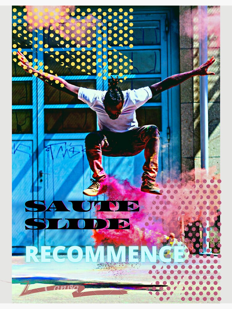 "Skip slide start again" Sticker for Sale by SomOfRay | Redbubble