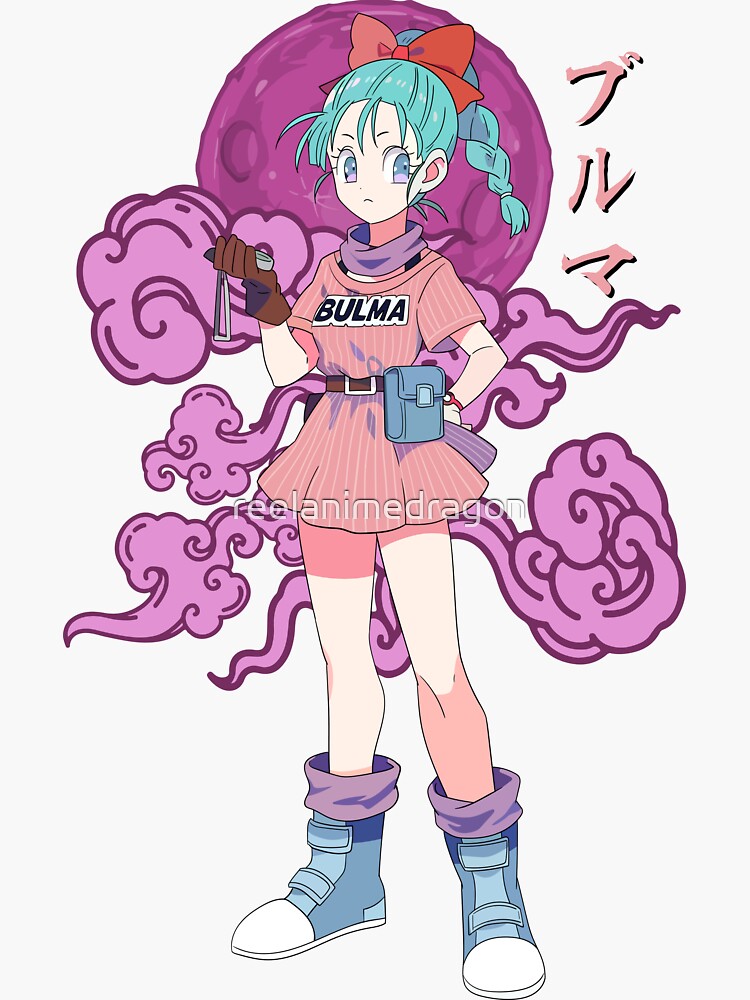 "Bulma - Dragon Ball" Sticker for Sale by reelanimedragon | Redbubble