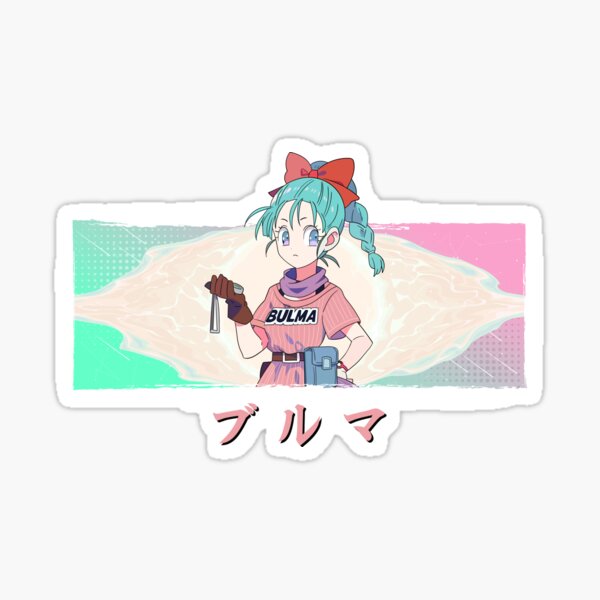"Bulma Skyness" Sticker for Sale by reelanimedragon | Redbubble