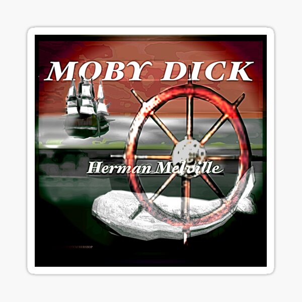 "Moby Dick" Sticker for Sale by KayeDreamsART | Redbubble