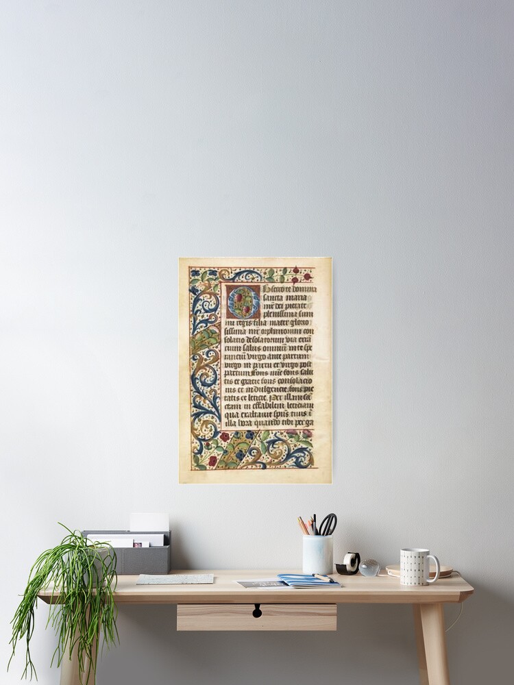 "Illuminated Manuscript Page" Poster for Sale by IlluminatedPage ...