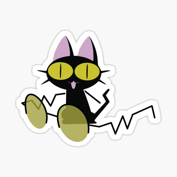 "TRIGUN Kuroneko" Sticker for Sale by Artyssytb | Redbubble