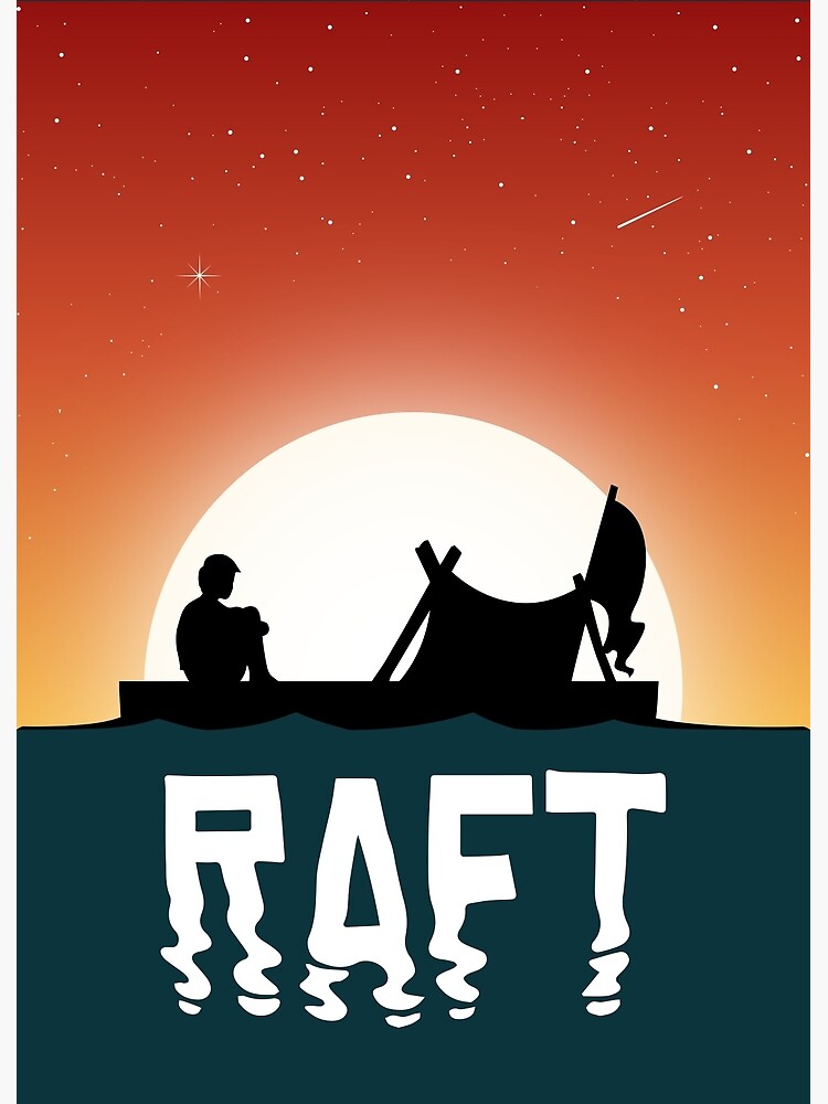 "Raft Game Dawn Sky" Poster for Sale by VectorzDude | Redbubble