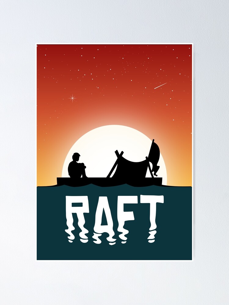 "Raft Game Dawn Sky" Poster for Sale by VectorzDude | Redbubble