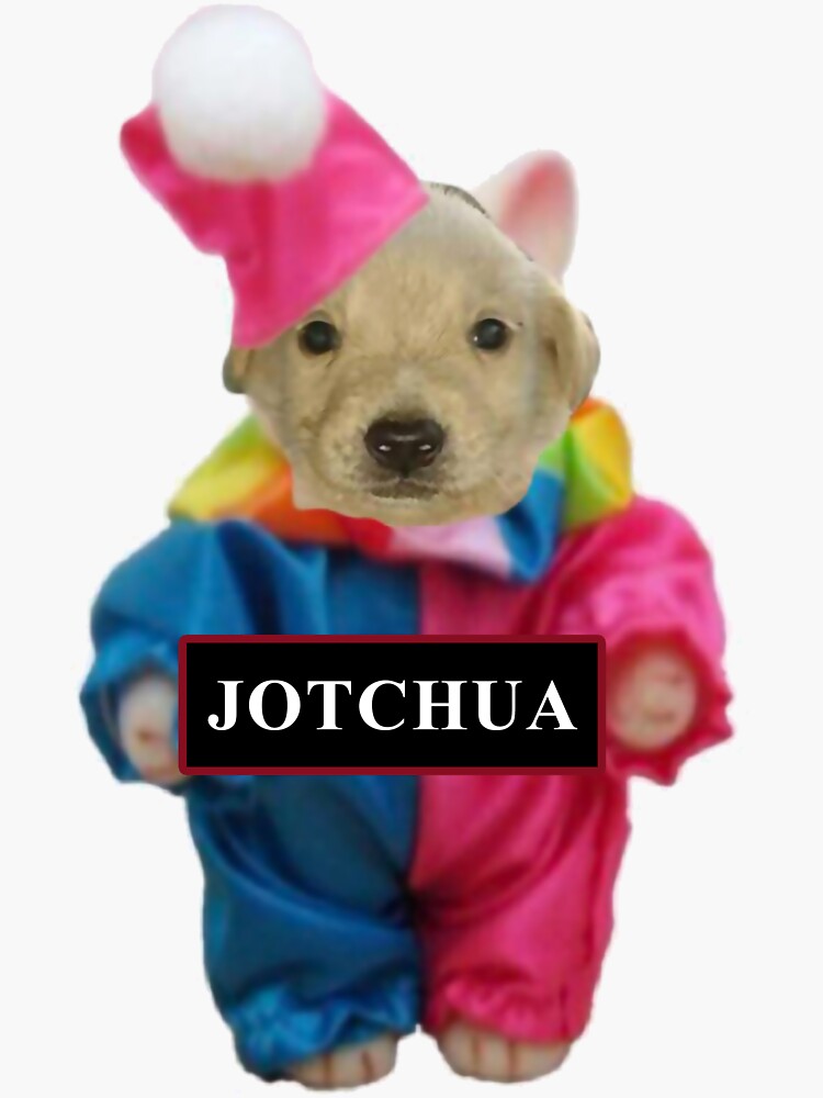 "Jotchua Meme Jotchua Funny Puppy" Sticker for Sale by MelyGance ...