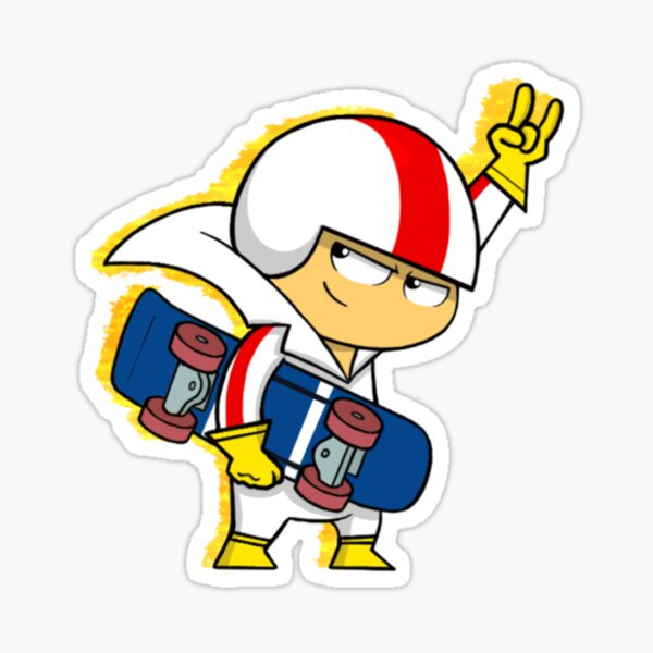"kick Buttowski" Sticker for Sale by andreaaml | Redbubble