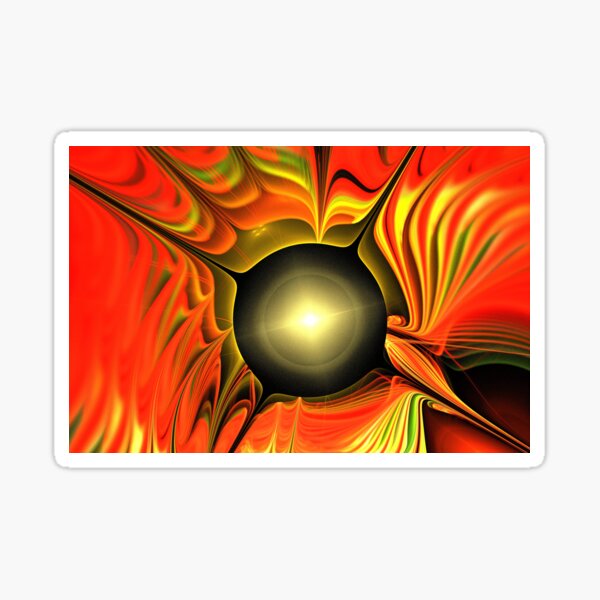 "Ruby Gold Flares" Sticker for Sale by KimSyOk | Redbubble