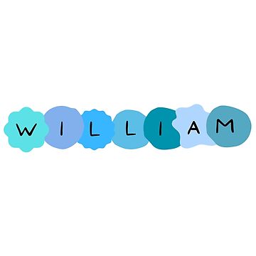 "William - Name " Sticker for Sale by Name-Bubble | Redbubble