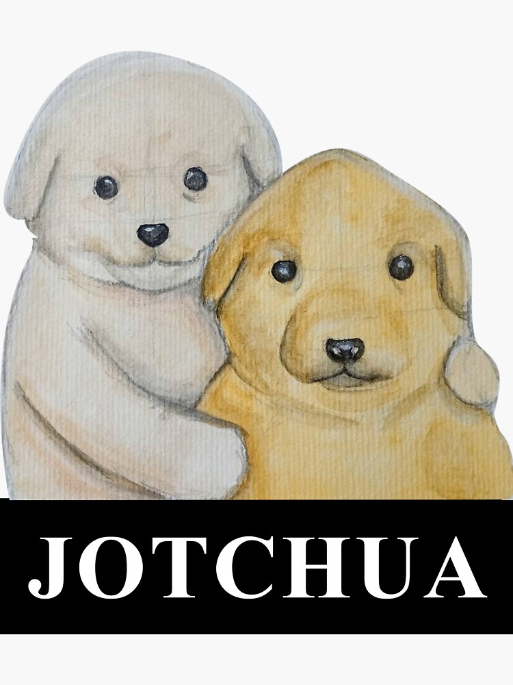"Jotchua Meme Jotchua Cute Puppy Friends" Sticker for Sale by MelyGance ...