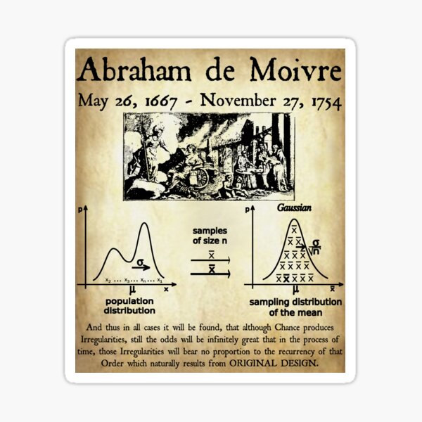 "Abraham De Moivre Mathematician Chance Probability Mathematics Quote ...