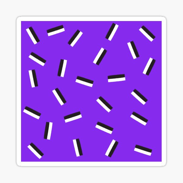 "Neon Purple Chalk Lines | Beautiful Interior Design" Sticker for Sale ...