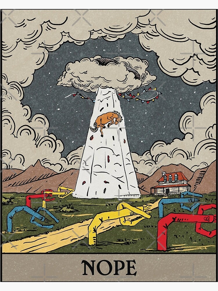 "Nope Poster" Poster for Sale by comFad | Redbubble