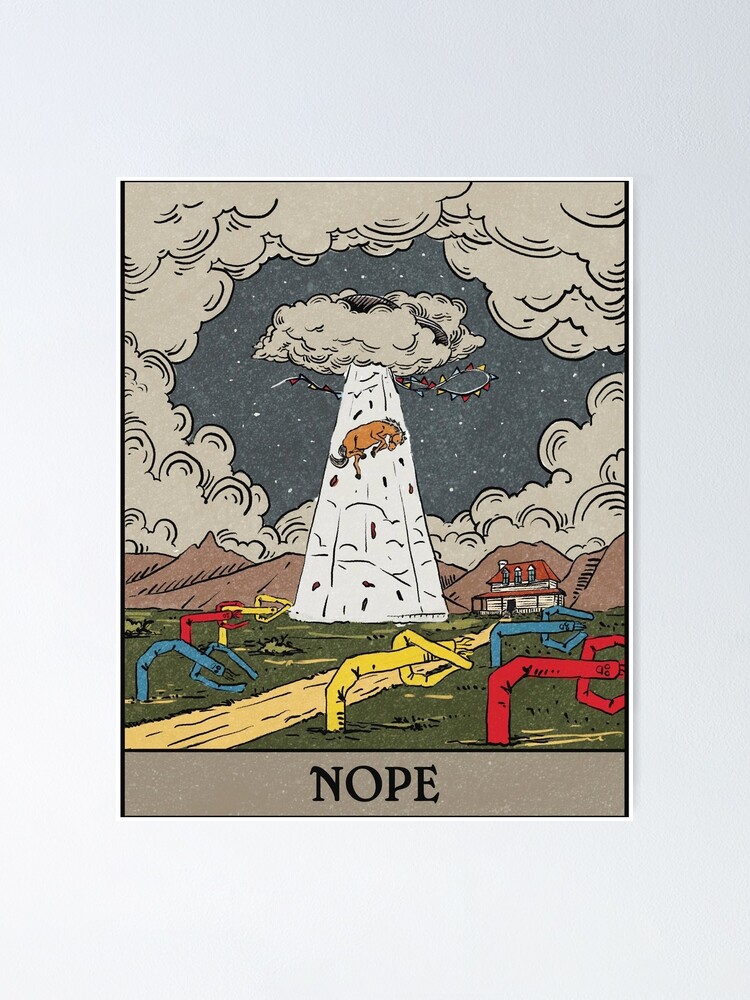 "Nope Poster" Poster for Sale by comFad | Redbubble