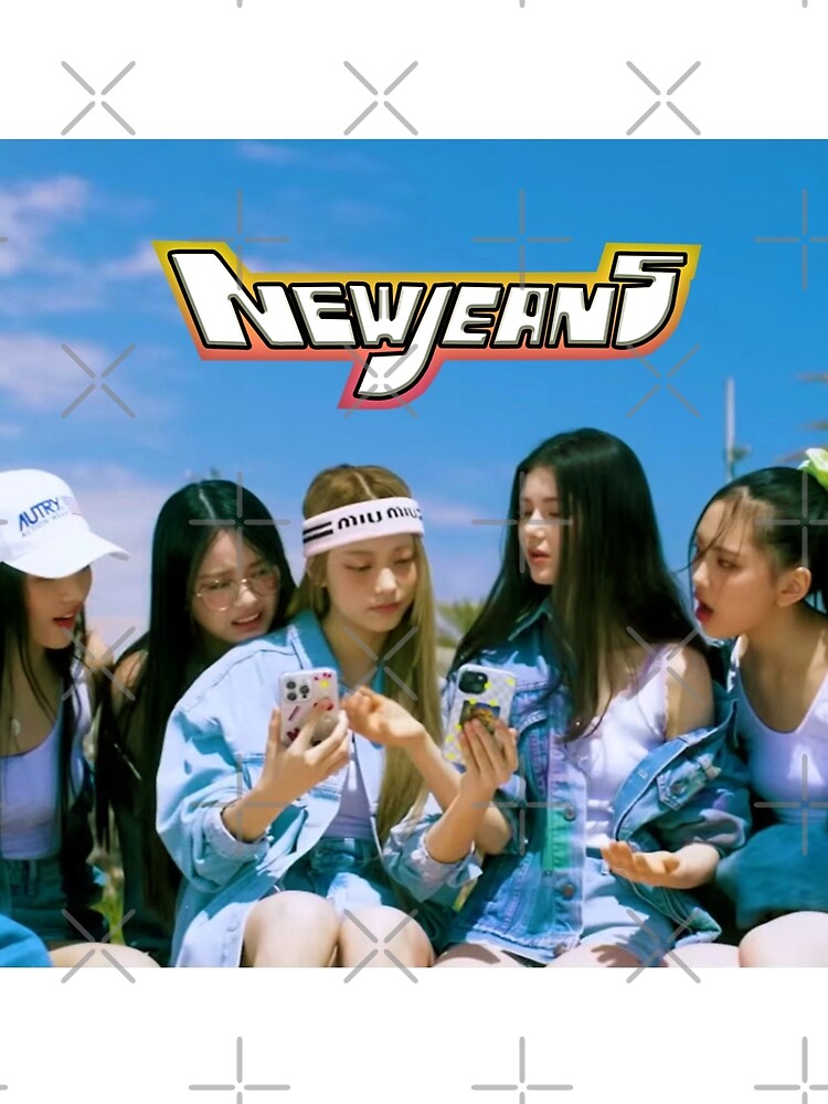 "New Jeans Kpop group photo with logo" Art Print for Sale by kevtang ...