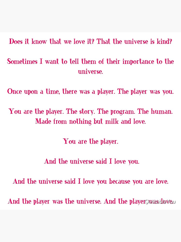 "Minecraft End Poem (style5)" Poster for Sale by QuotableYou | Redbubble