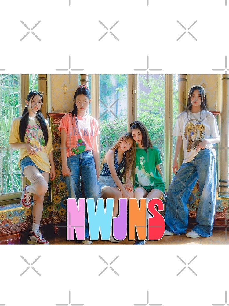 "New Jeans Kpop group photo with logo" Art Print for Sale by kevtang ...