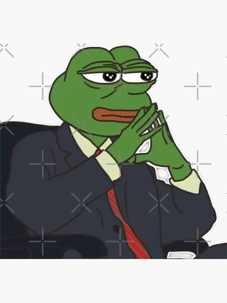 "Pepe The Frog - Suit and Tie" Sticker for Sale by Tobster01 | Redbubble