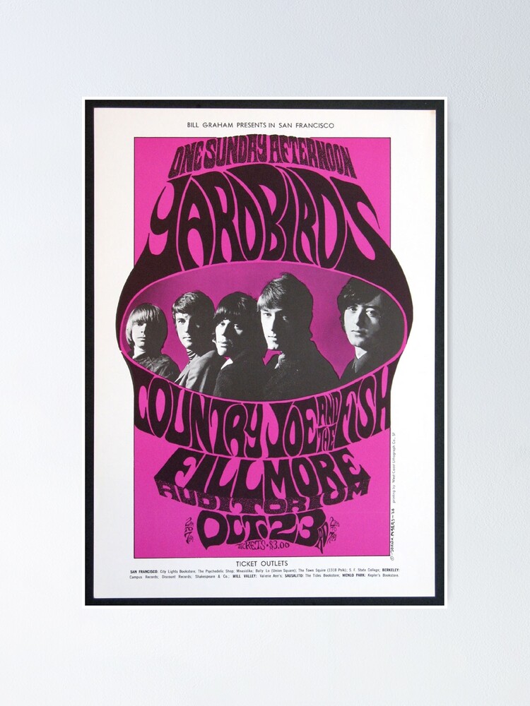 "Yardbirds" Poster for Sale by lindmerlin | Redbubble