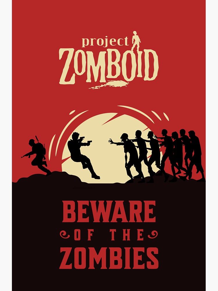"Project Zomboid Art" Sticker for Sale by VectorzDude | Redbubble