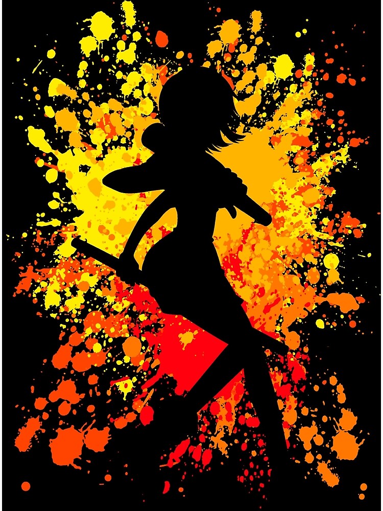 Lámina fotográfica «Nami Paint Splatter camisa inspirada en el animé ...