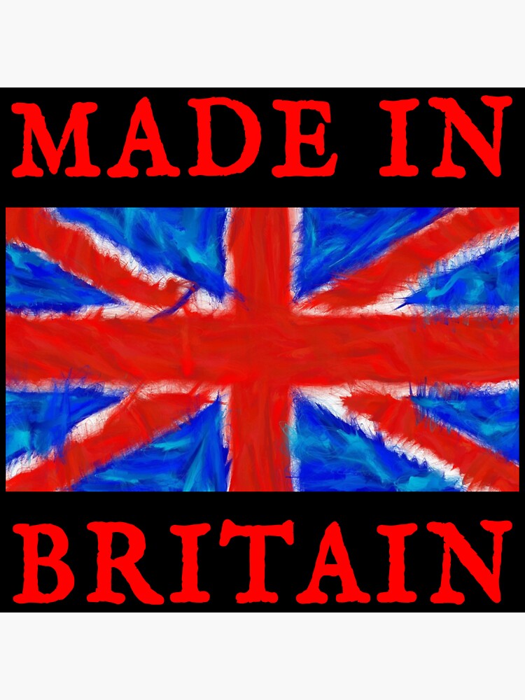 "Made In Britain" Sticker for Sale by swaise | Redbubble