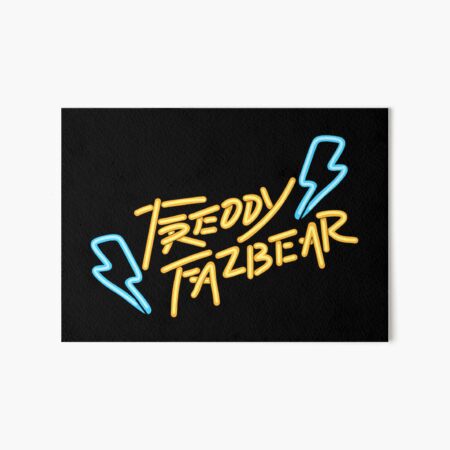 "Freddy Fazbear LED name sign" Art Board Print for Sale by clownishcat ...