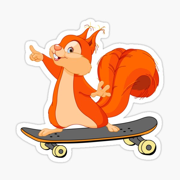 "Funny squirrel " Sticker for Sale by TAOR | Redbubble